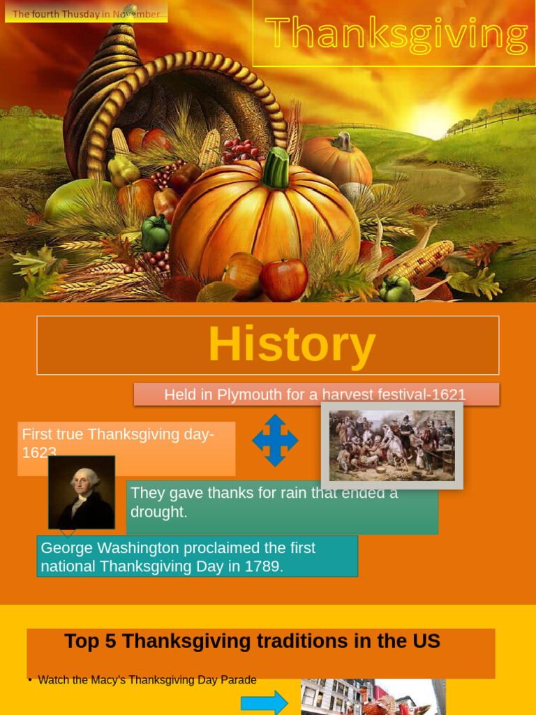 Thanksgiving History and Traditions Guide | PDF