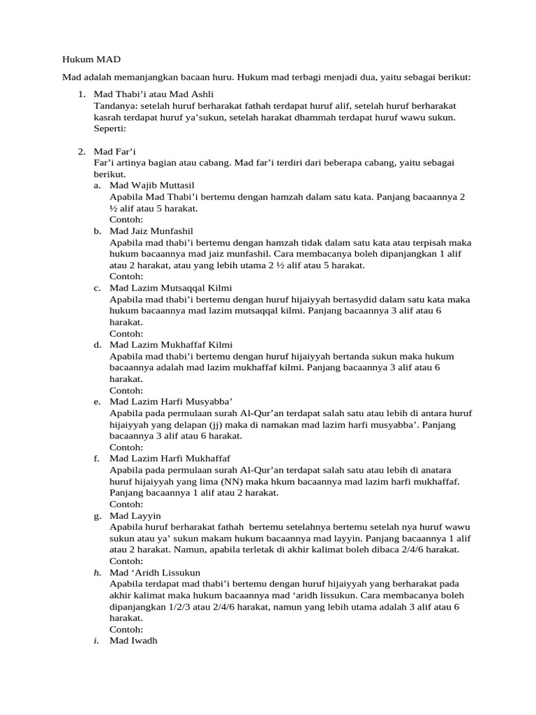 Hukum MAD | PDF