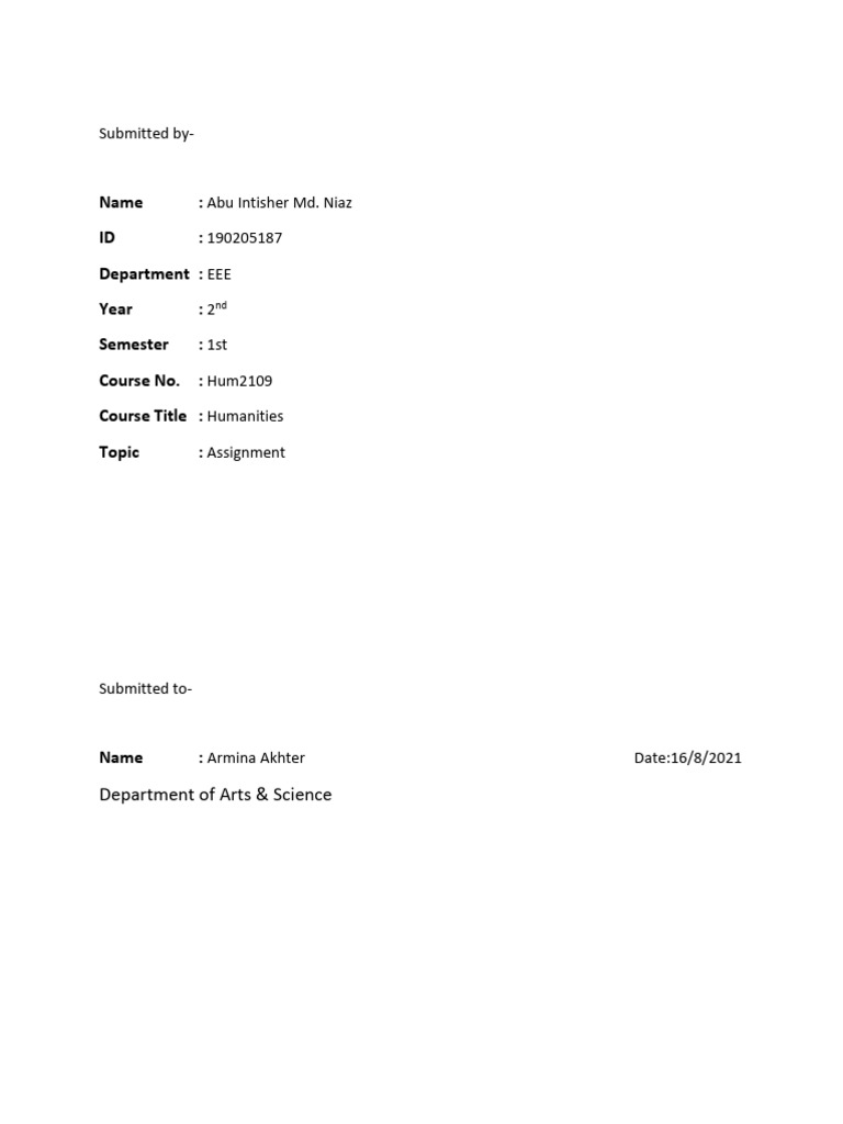 HUM2109 Assignment | PDF | Poverty | Poverty & Homelessness