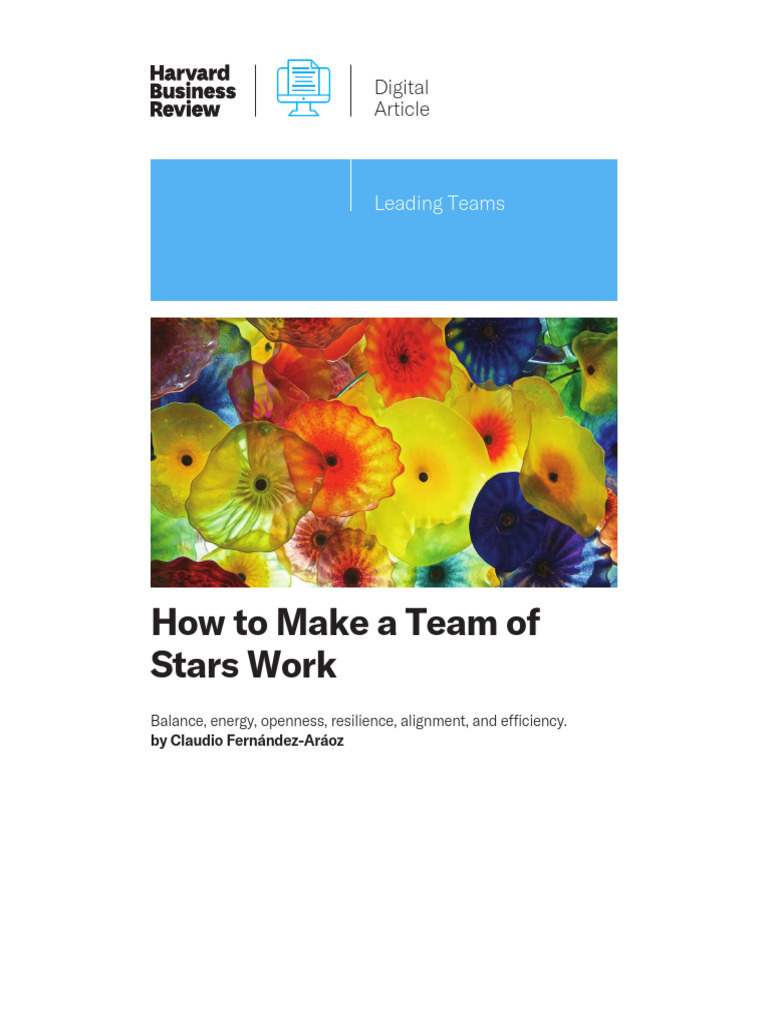 How to Make a Team of Stars Work H027OO-PDF-EnG | PDF