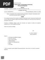 KTU Academic Calendar 2025-26 Overview | PDF | Academic Term | Higher ...