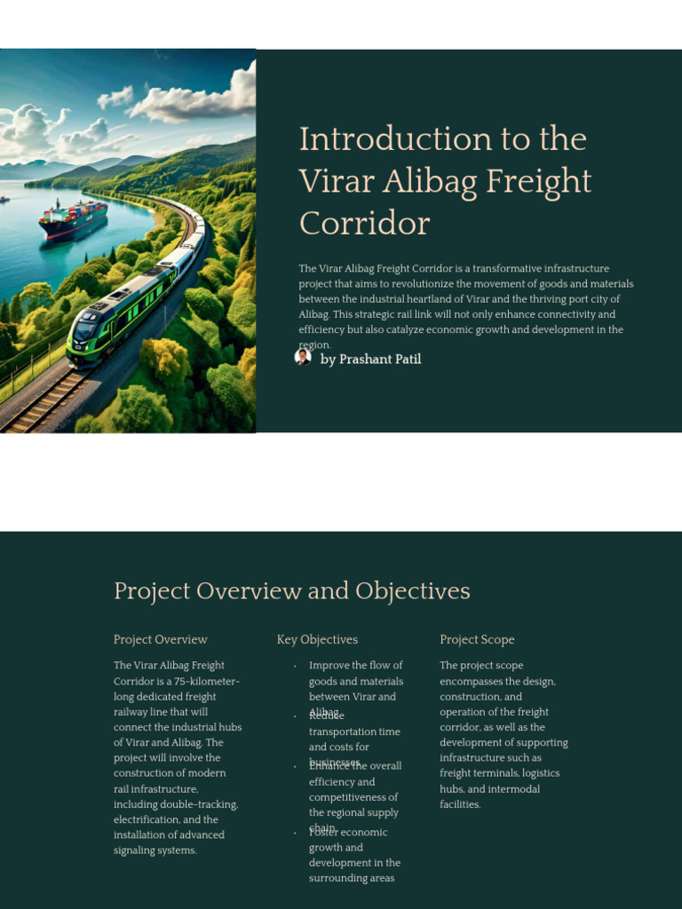 Virar Alibag Multi Nodal Corridor | PDF | Transport | Rail Transport