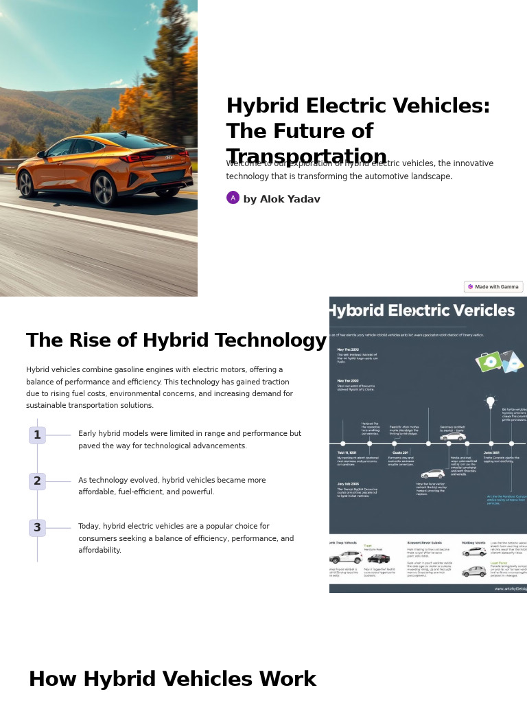Future of Hybrid Electric Vehicles | PDF | Hybrid Vehicle | Efficient ...
