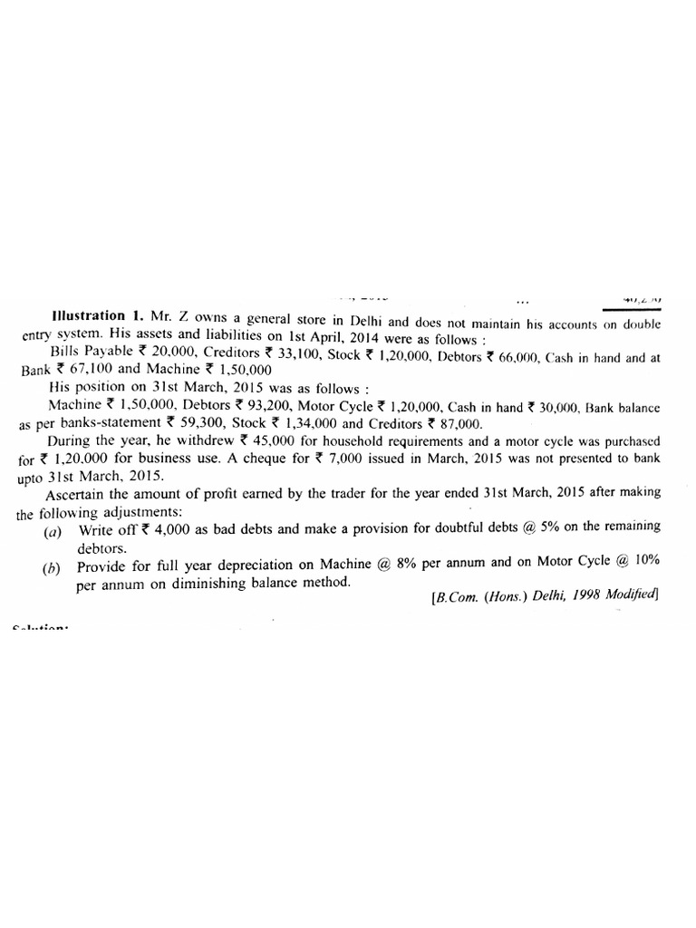 Accounts of Incomplete Records | PDF