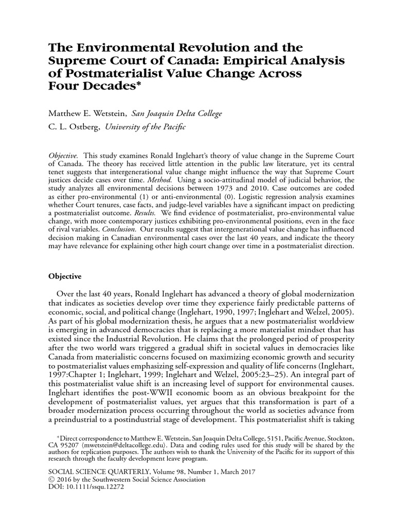 Environmental Revolution | PDF | Logistic Regression | Regression Analysis
