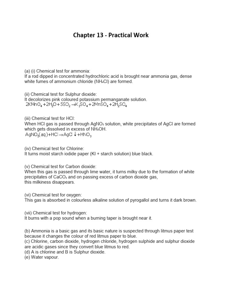 10th Class Chemistry Chapter 13 Solutions | PDF | Salt (Chemistry ...