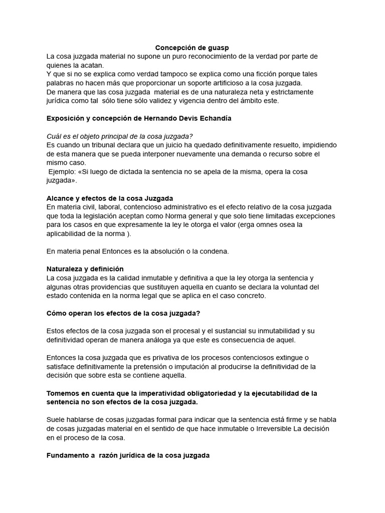 Concepción de Guasp DPP | PDF | Res Judicata | Ley procesal