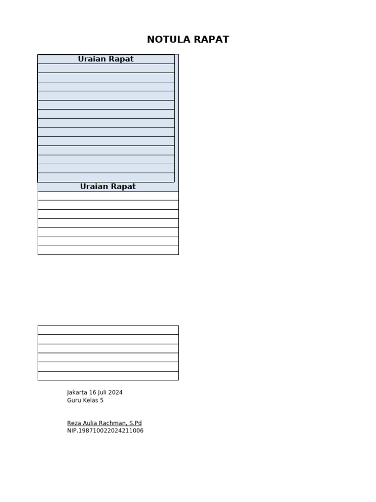 Notula Rapat Pdf