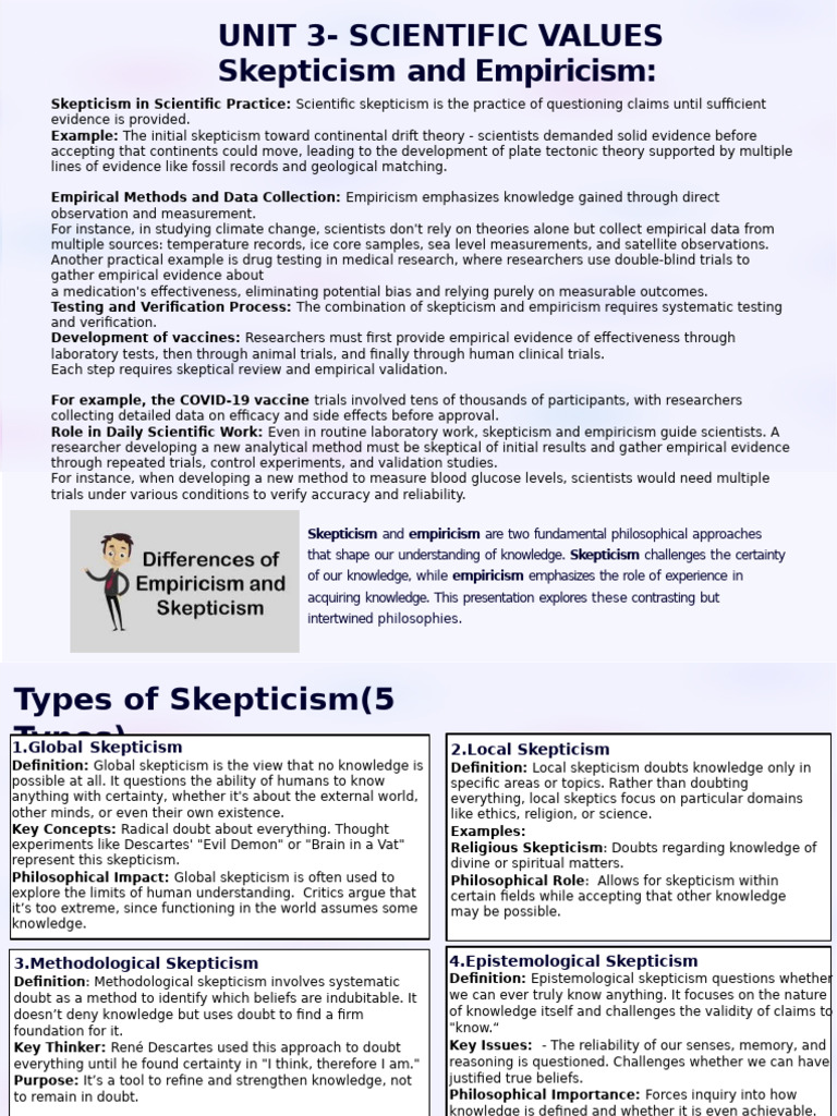Skepticism-and-Empiricism | PDF | Skepticism | Knowledge