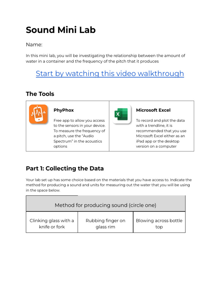 Sound Mini Lab | PDF | Frequency | Pitch (Music)