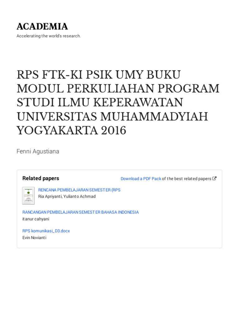 Modul Petunjuk Perkuliahan Blok 1 Psik 2016-2017-With-cover-page-V2 | PDF