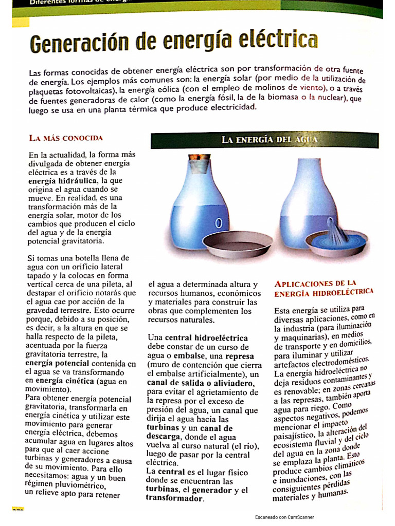 Generación de Energía Eléctrica | PDF