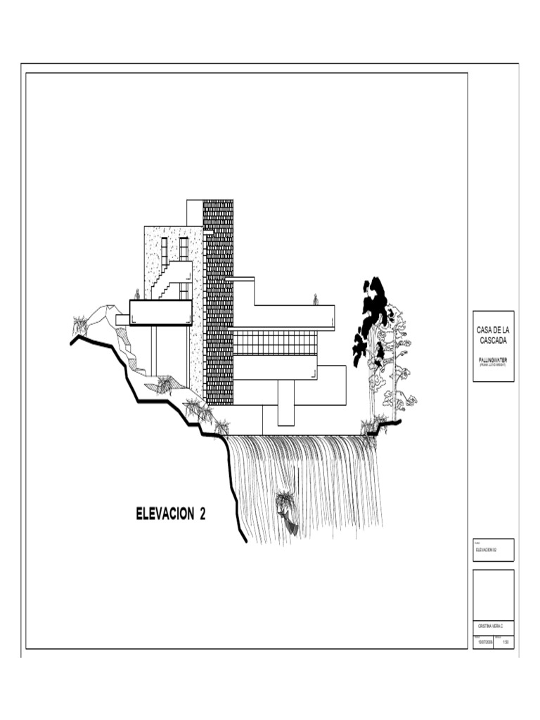 Casa de La Cascada-Elevacion 2 | PDF