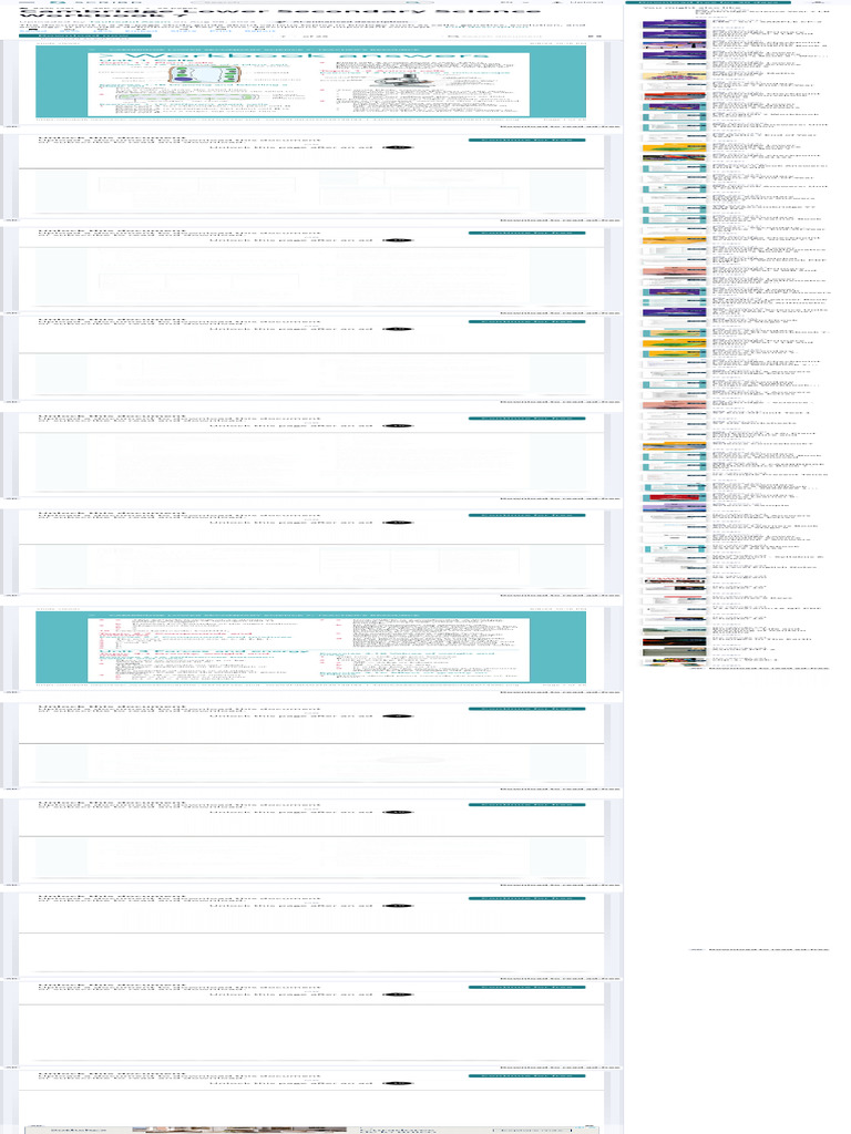 Cambridge Lower Secondary Science 7 Guide | PDF | Science