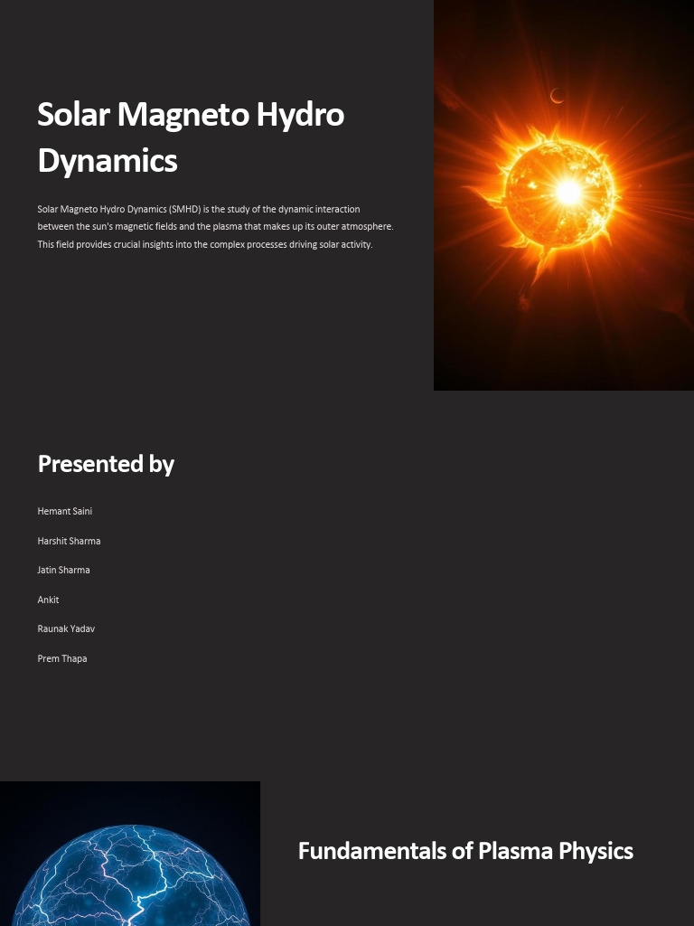 Solar-Magneto-Hydro-Dynamics 8445,46,32,74,98,04 | PDF | Plasma ...