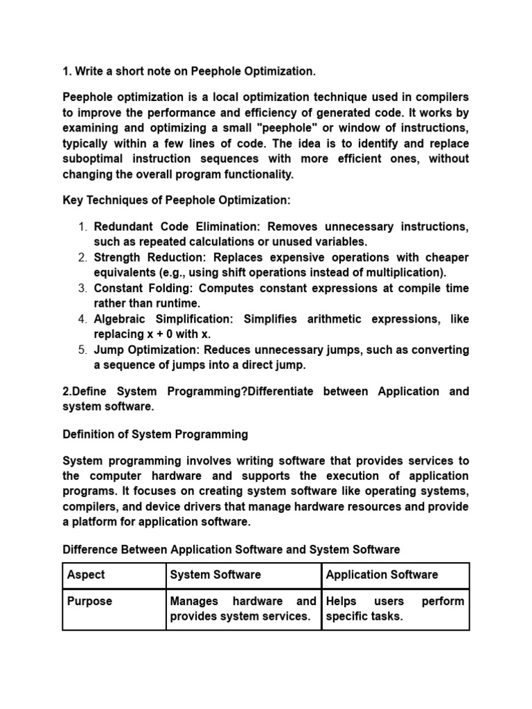 SPCC | PDF | Program Optimization | Assembly Language