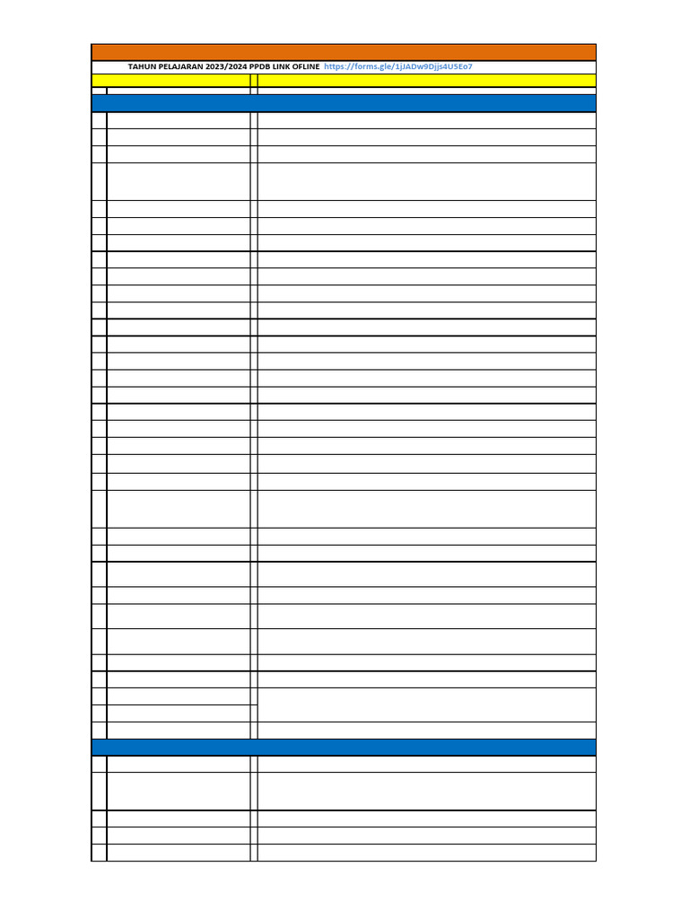 Form S1 Pengisian PPDB 2023 Hal 1 | PDF