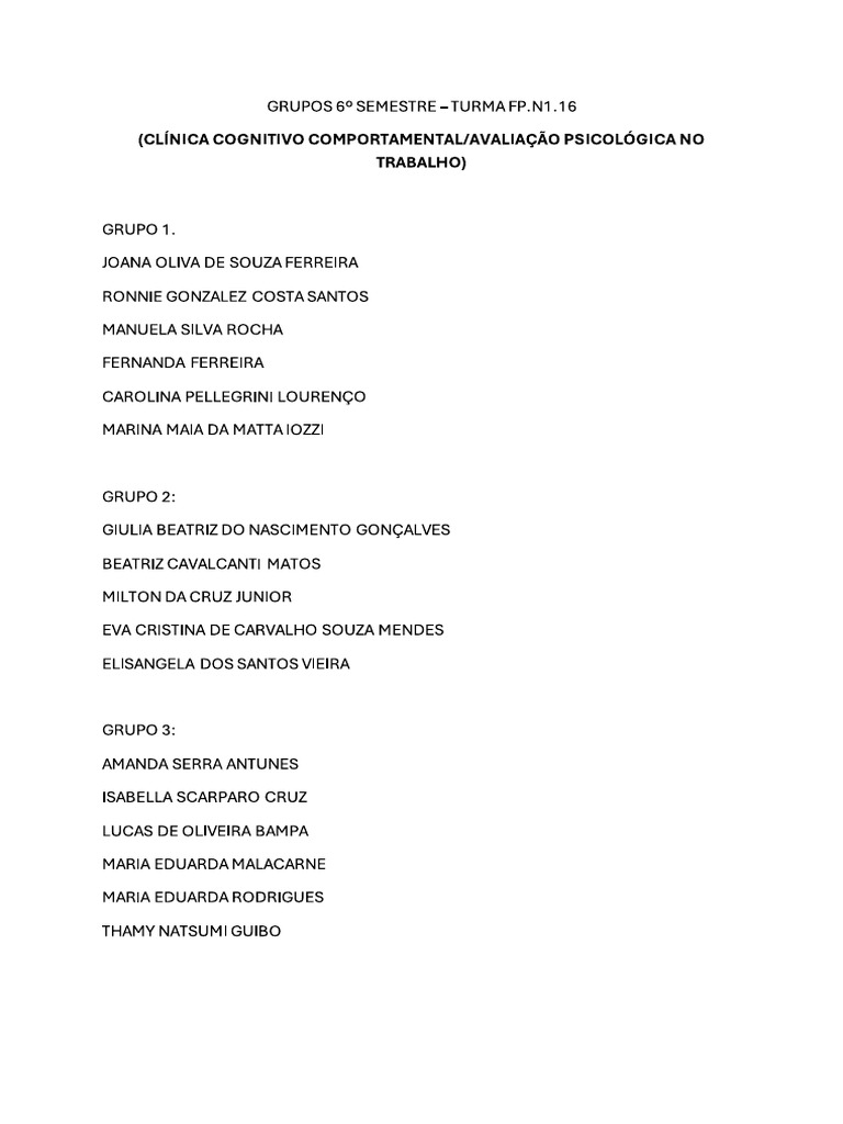 GRUPOS PCG -MAP | PDF