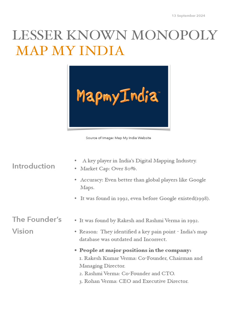 Map My India | PDF | Transport Economics | Vehicles