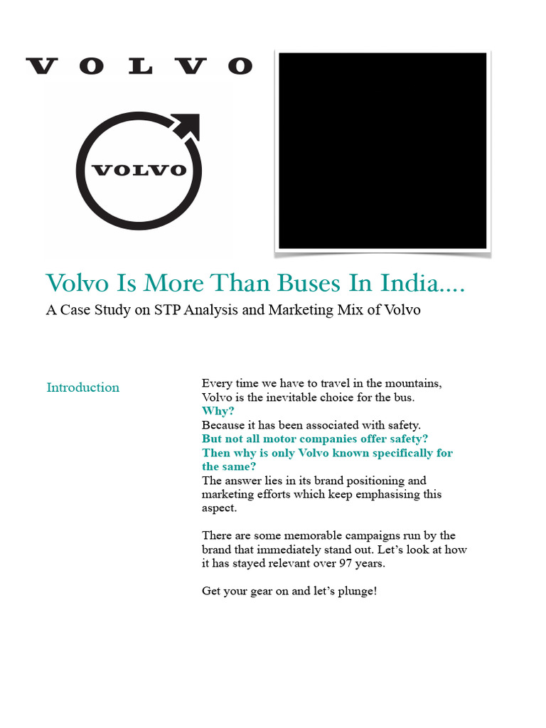 Volvo Case Study | PDF | Brand | Bus