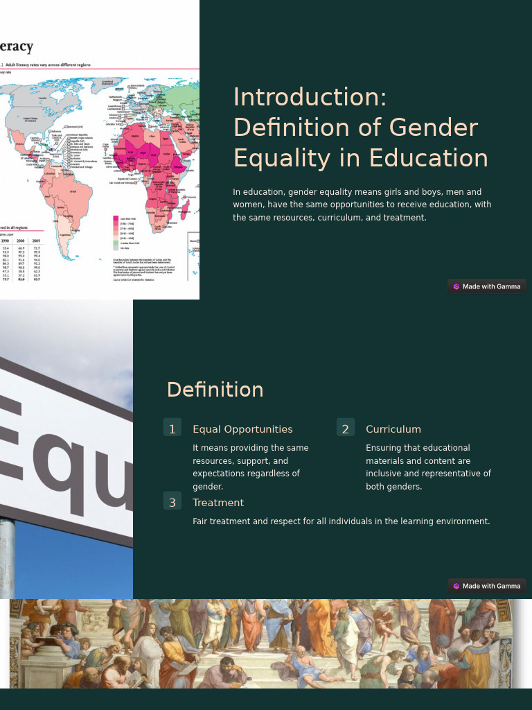 Introduction Definition of Gender Equality in Education | PDF | Gender ...