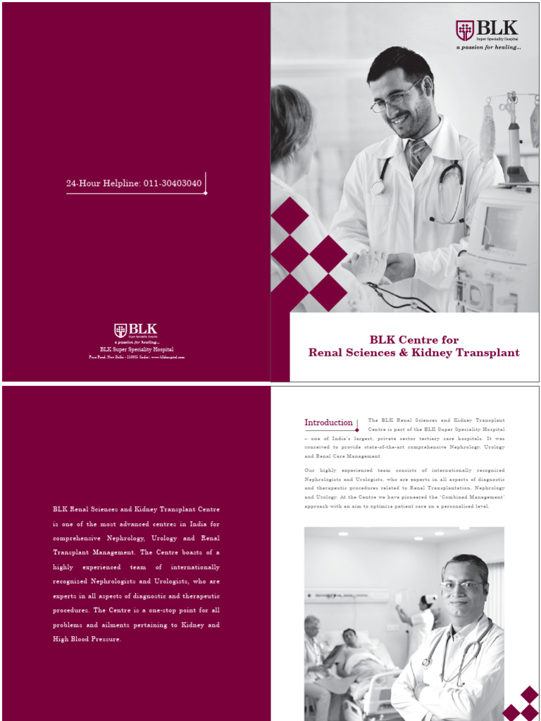 Kidney - Brochure - Final AW New | PDF | Nephrology | Urology