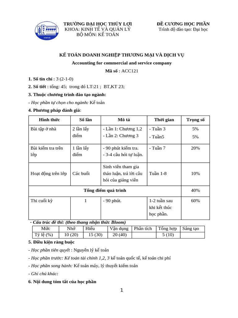 21 - K Toan DN Thuong Mi Va DCH V - 1 | PDF