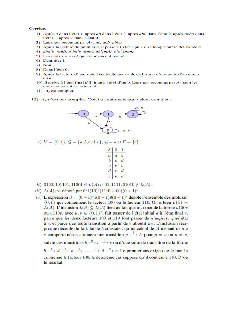Automate td3 Corrg | PDF