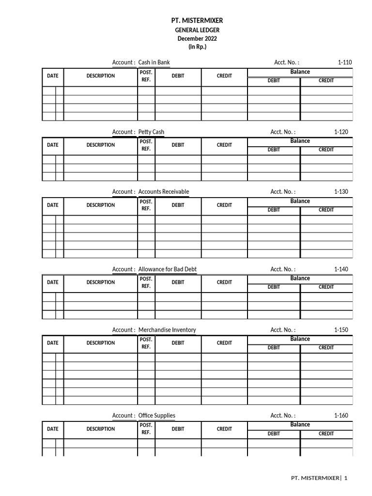LBR JWB Sesi 2 - MISTERMIXER-2023 | PDF | Debits And Credits | Expense