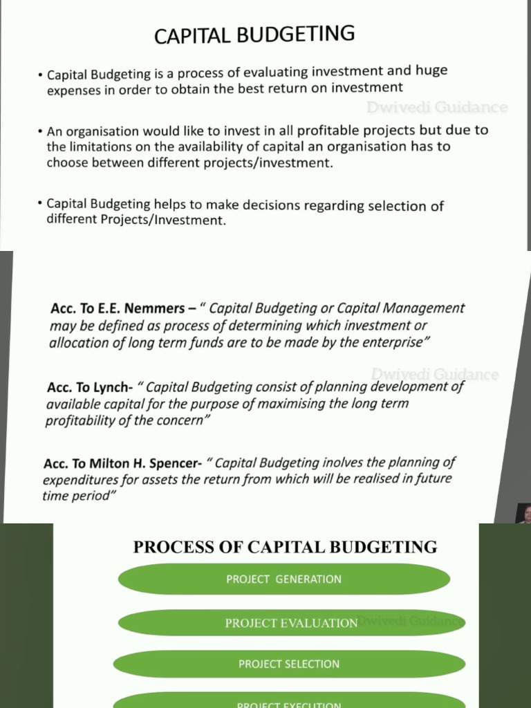 Capital Budgeting Unit 3 | PDF