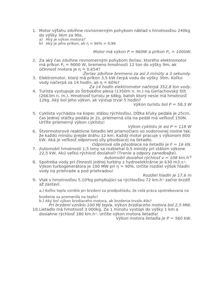 VykonPrikonUcinnost_priklady | PDF