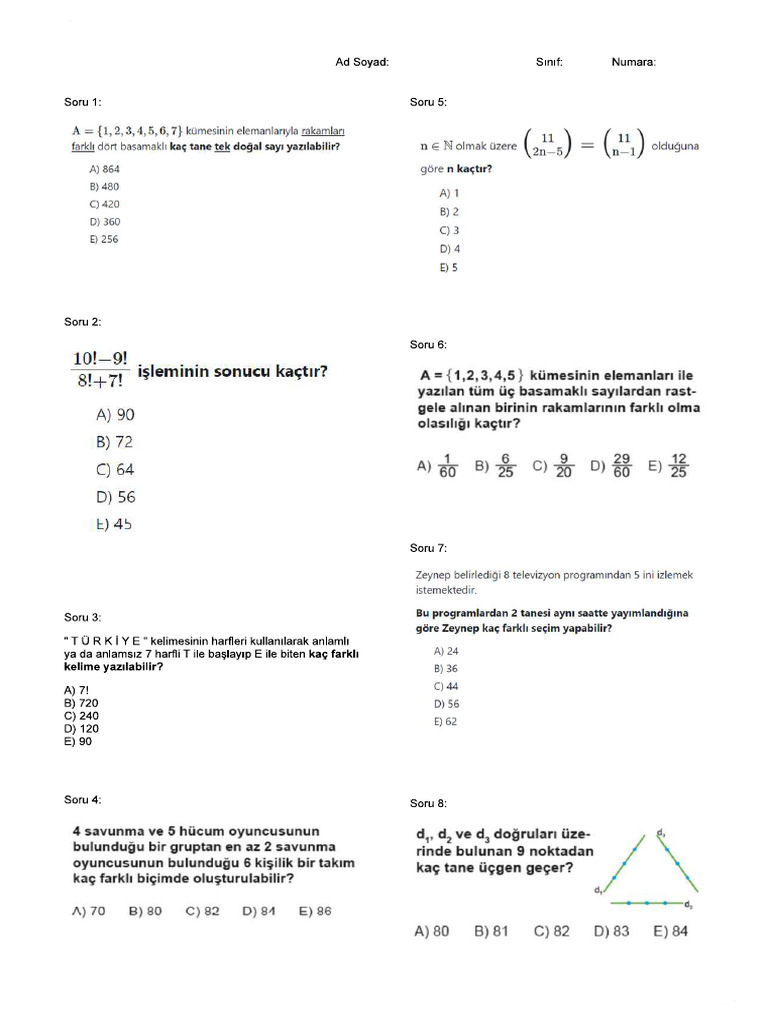 10.sinif Performans Ödevi̇ | PDF
