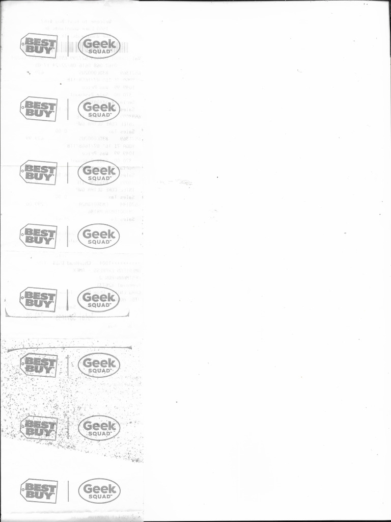 Bestbuy Receipt Back | PDF