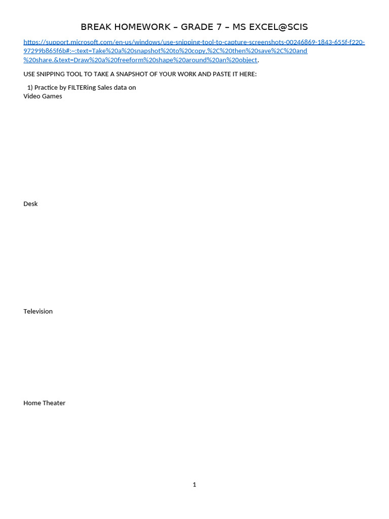 Break Homework Doc For Answer Print | PDF