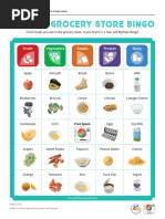 Grocery Store Math Bingo: Can You Fi ND These Items in The Grocery ...