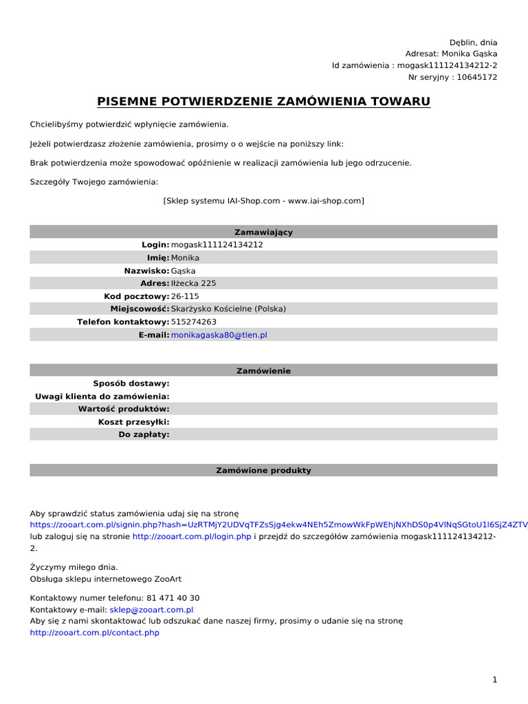 Return 70851 | PDF