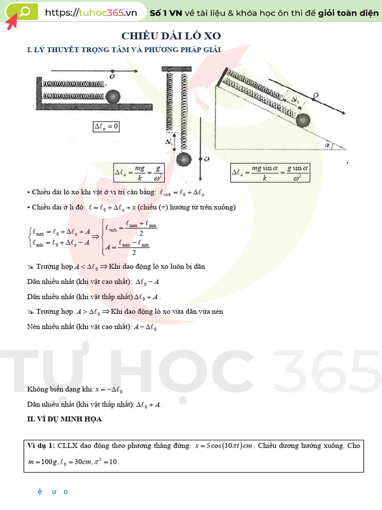 Chiều dài lò xo | PDF
