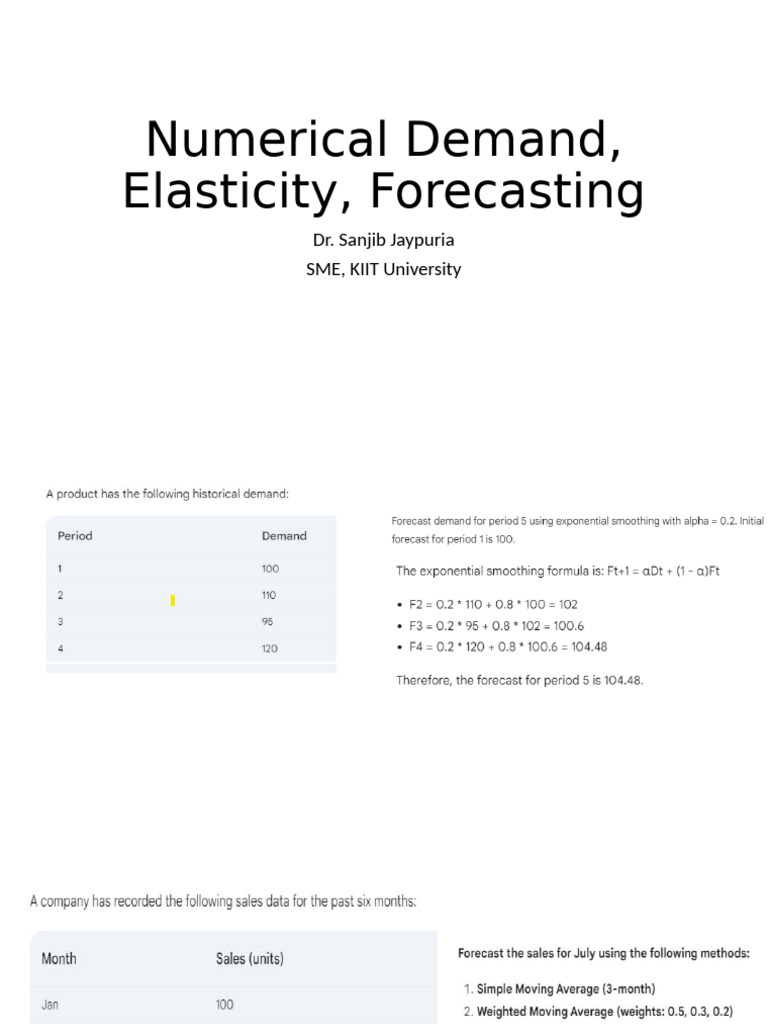 numerical | PDF | Demand | Elasticity (Economics)