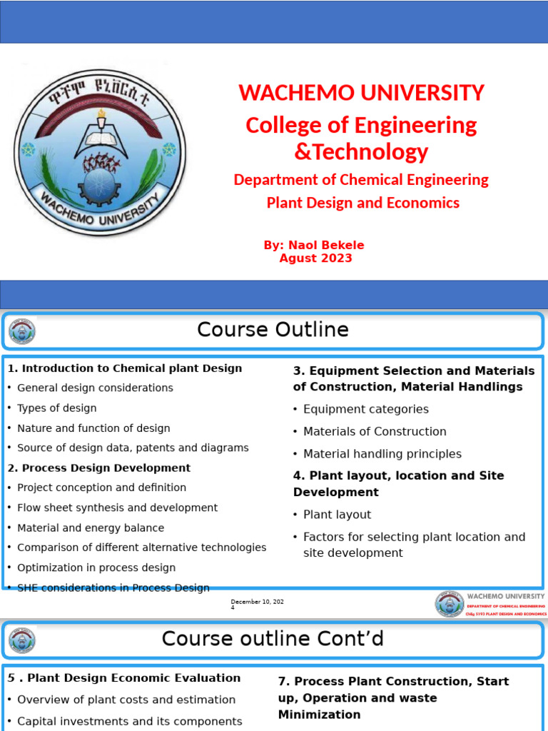 Plant Design & Economics CHP 1. NB | PDF | Standardization | Chemical ...