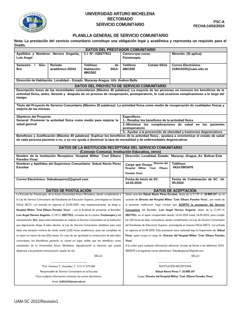 A - Planilla General de SC | PDF
