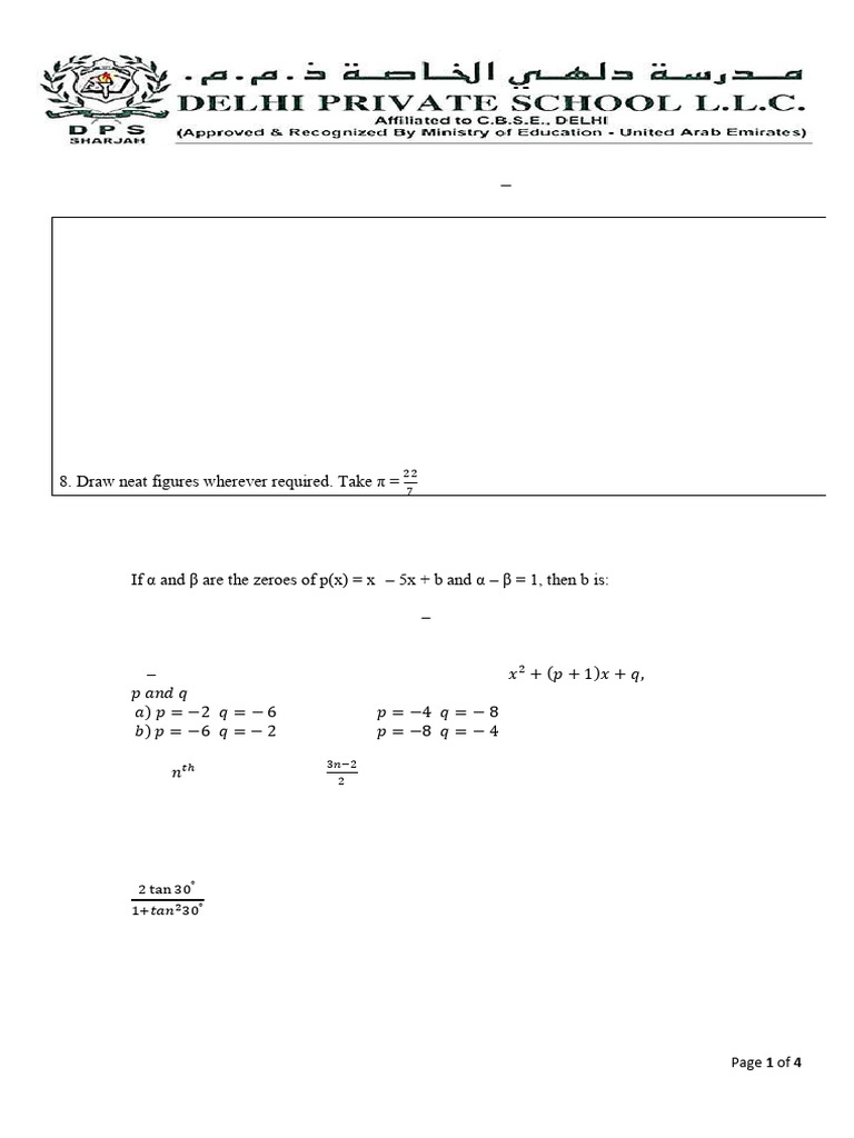 PB2-GR10-MAQP-EEE_90000 | PDF | Area | Mathematics