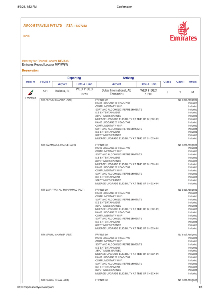 Dubai Ticket | PDF | Baggage | Aviation