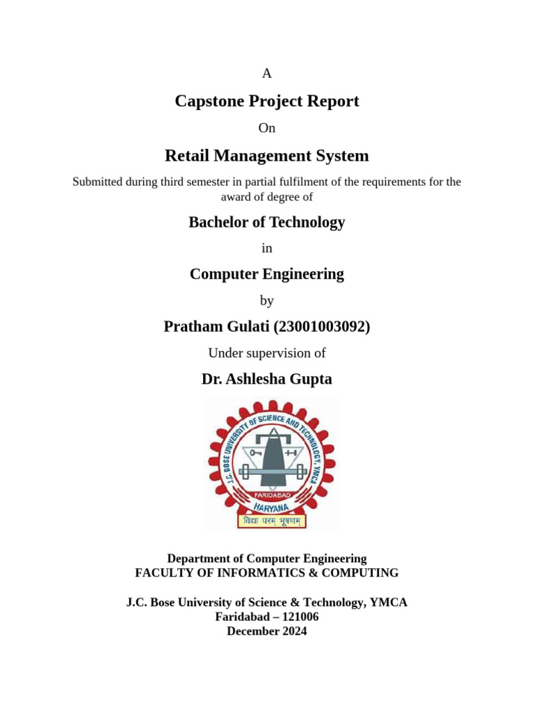Final Project Report | PDF | Enterprise Resource Planning | Point Of Sale