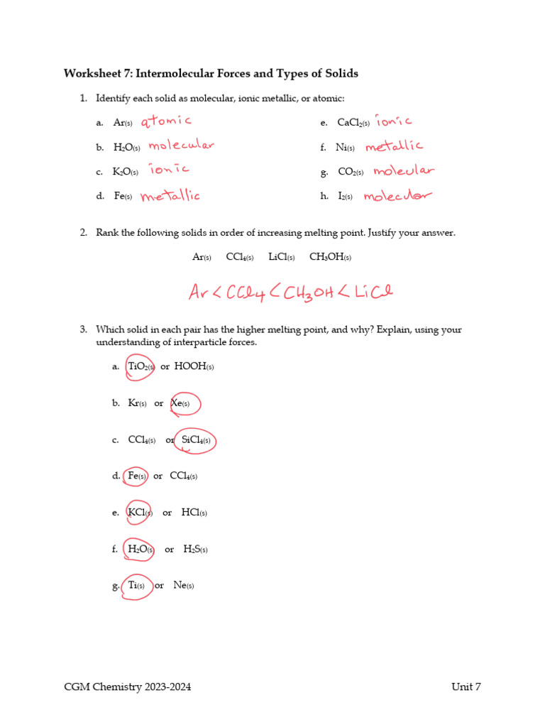Individual Worksheet 7-7 - Answers | PDF