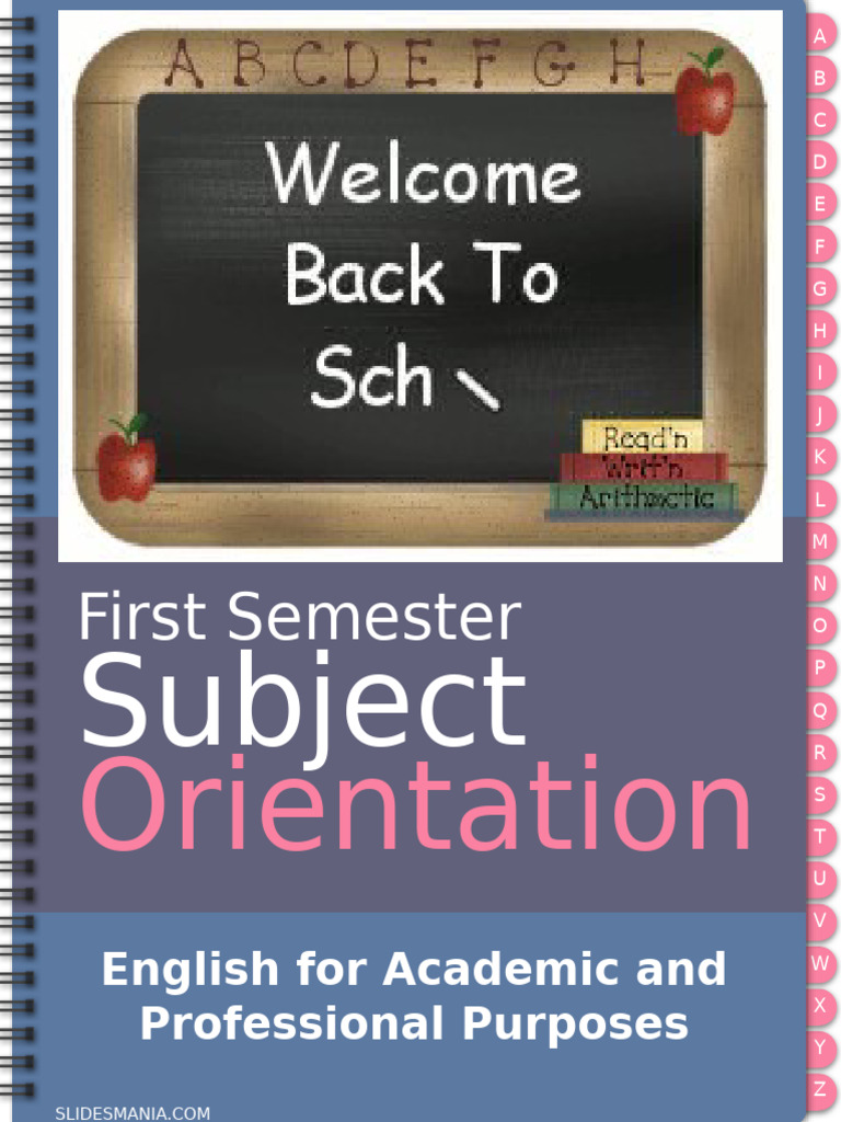 EAPP Subject Orientation | PDF | Learning | Cognition