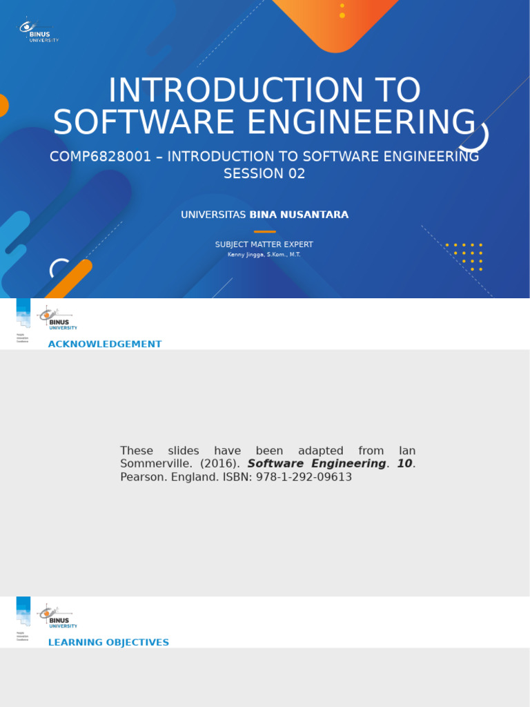 COMP6828001 - 2023 - Session 02 - Introduction To Software Engineering | PDF | Software ...