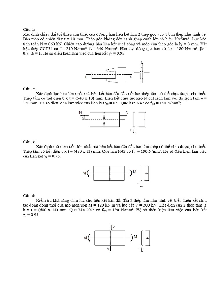 Bài tập Thép gỗ KX | PDF