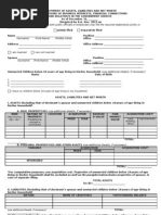 Wealth Declaration Form | PDF