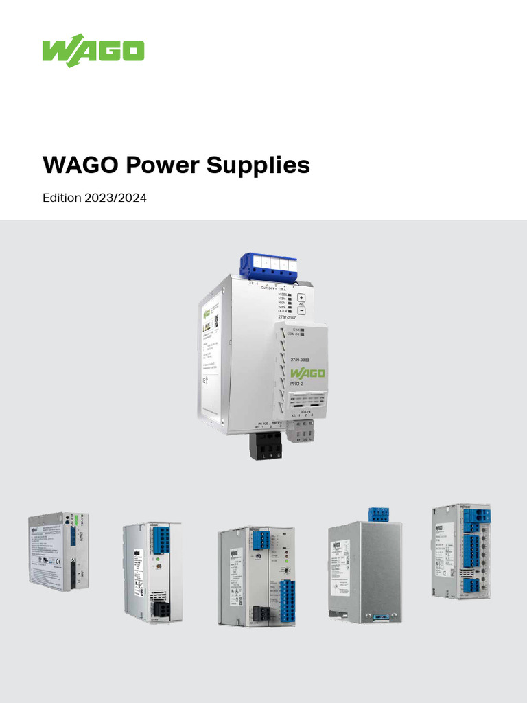 WAGO Power Supplies 2023 2024 60521908 | PDF | Power Supply ...