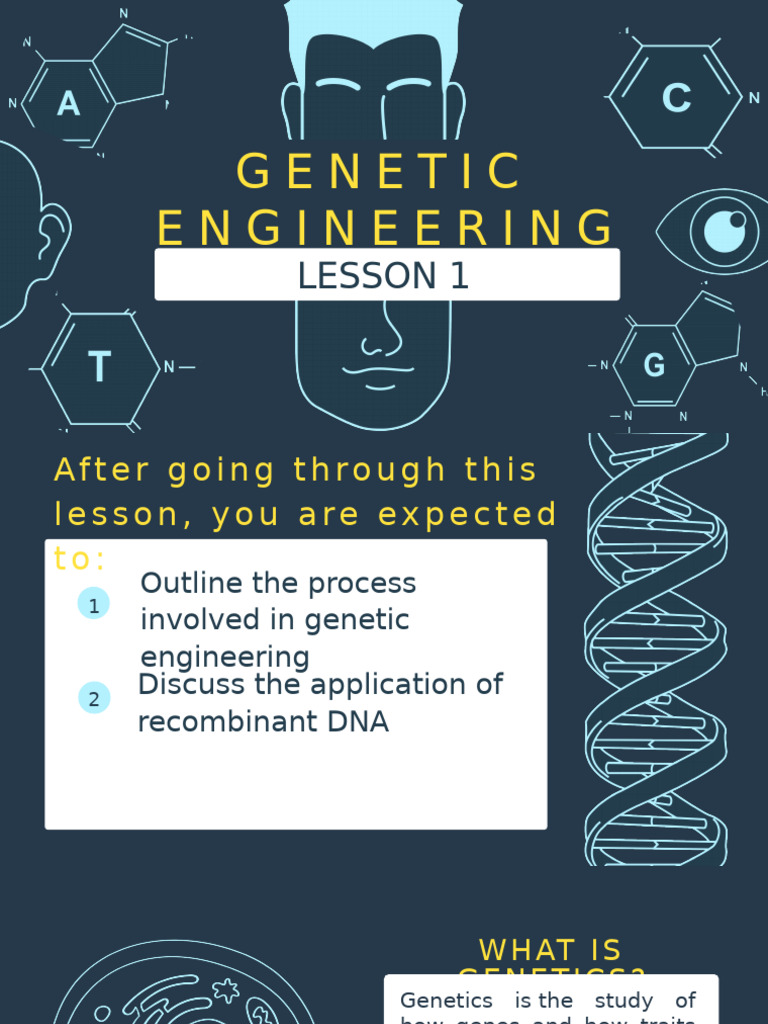 Genbio2 Lesson 1 Genetic Engineering | PDF | Genetics | Recombinant Dna